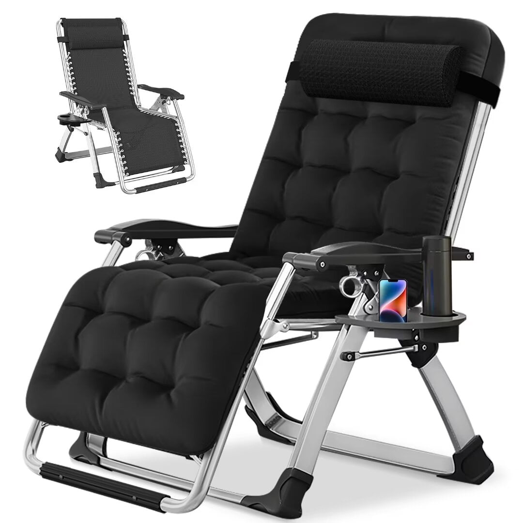 NAIZEA Zero Gravity Chair, Reclining Lounge Chair with Removable ...