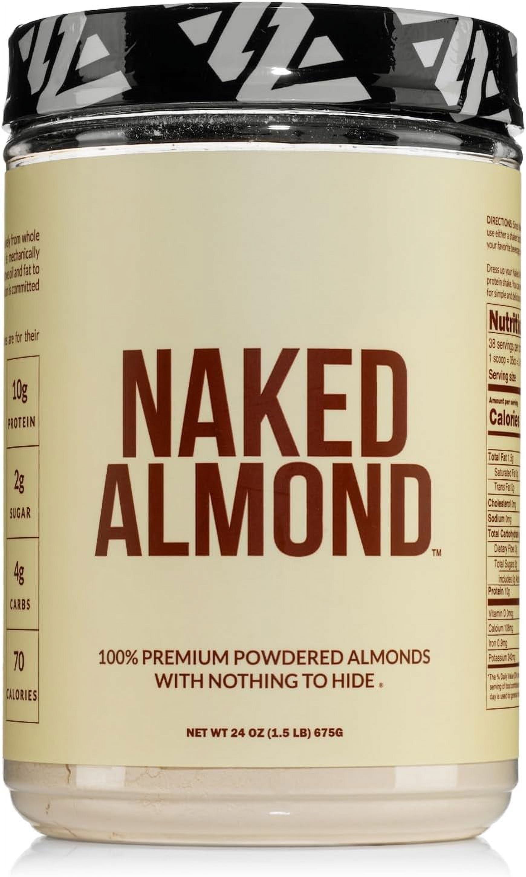 NAKED Almond Protein Powder, Vegan, Gluten-Free, No Additives, 1 ...