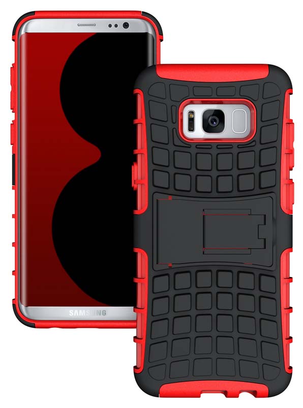 NAKEDCELLPHONE'S RED GRENADE GRIP RUGGED TPU SKIN HARD CASE COVER STAND ...