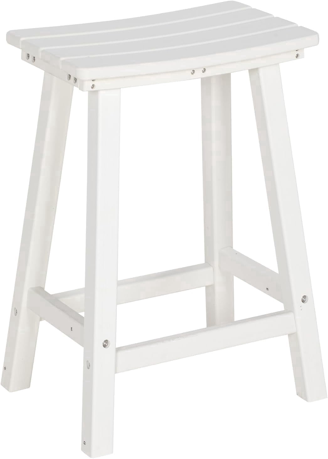NALONE 24 Inch Outdoor Bar Stool, HDPE Bar Chairs with Footrest ...
