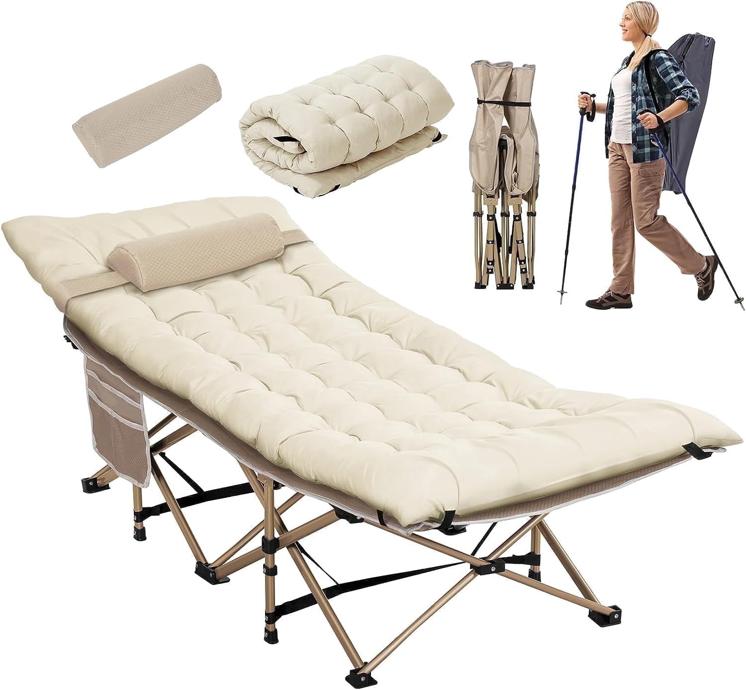 Nalone Folding Camping Cot, 75