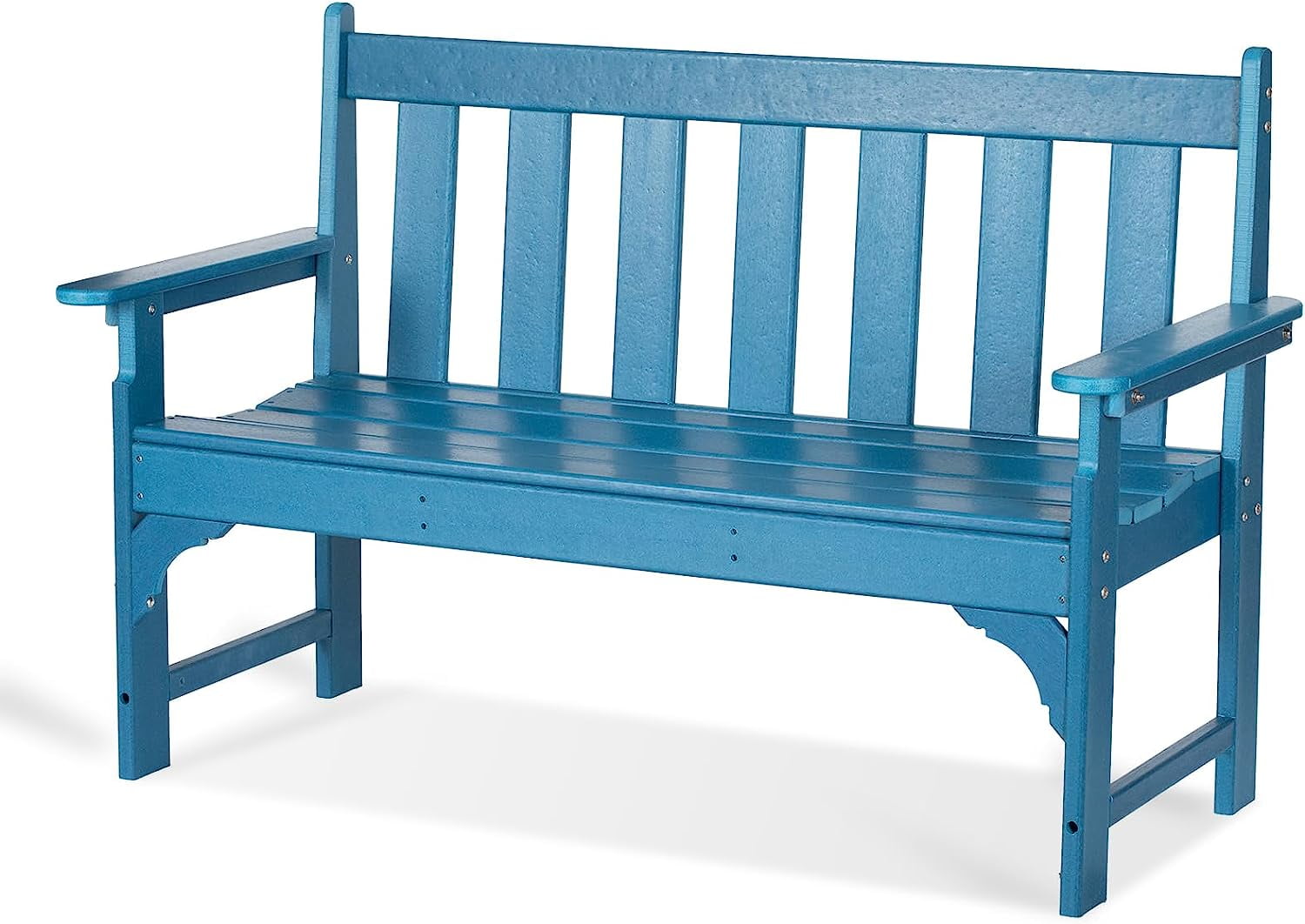 NALONE Outdoor Bench, HDPE All Weather Patio Bench Load up to 800 Lbs ...