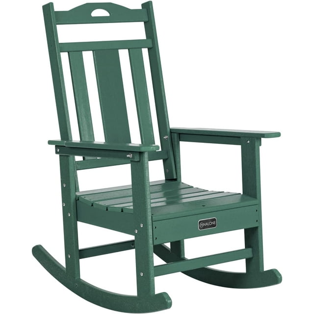 NALONE Weatherproof Outdoor Rocking Chair, HDPE Material, Patio Rocker ...