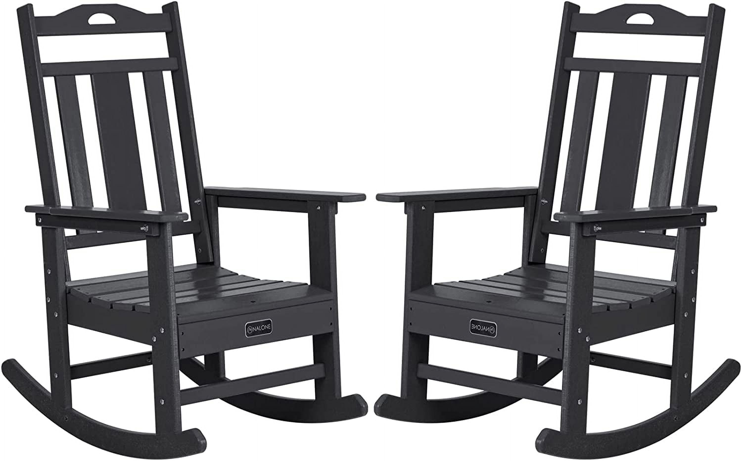 Rocker Wicker Chair - Set of 2, Patio Chair, Outdoor Rocking Chair ...