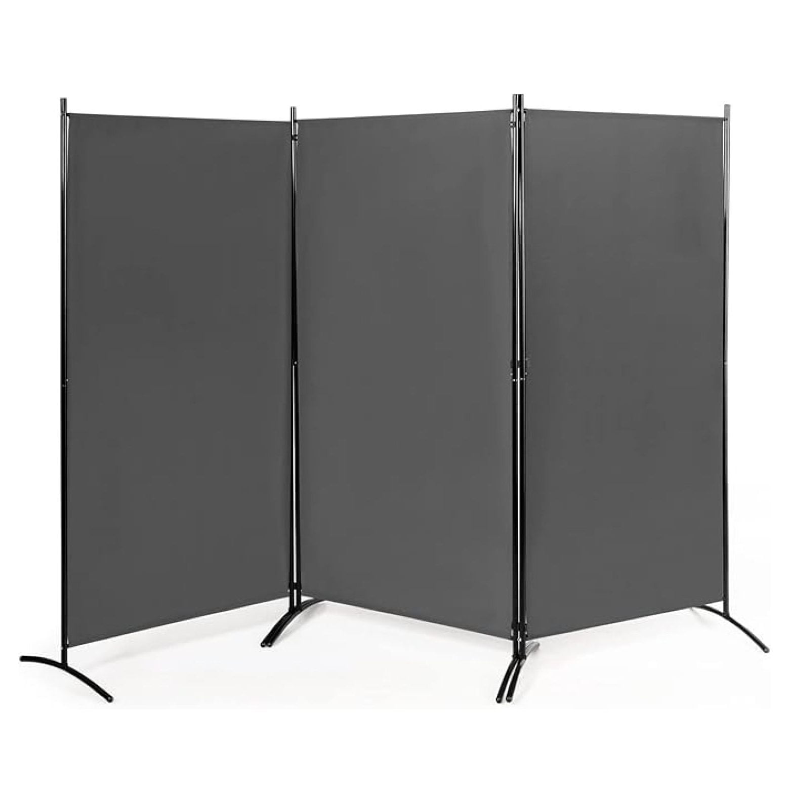 NALYL 6 Ft Tall 3 Panel Room Divider Black, Lightweight Portable ...