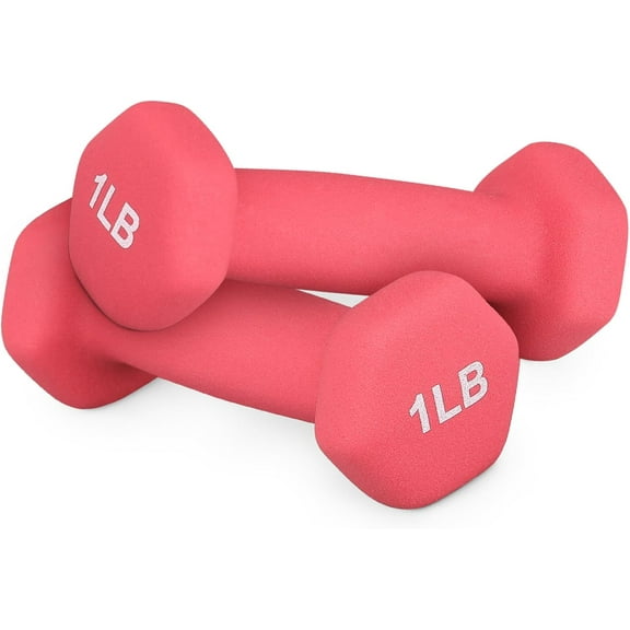 Signature Fitness Hex Dumbbells Strength Workout Equipment Set, 10 lbs ...