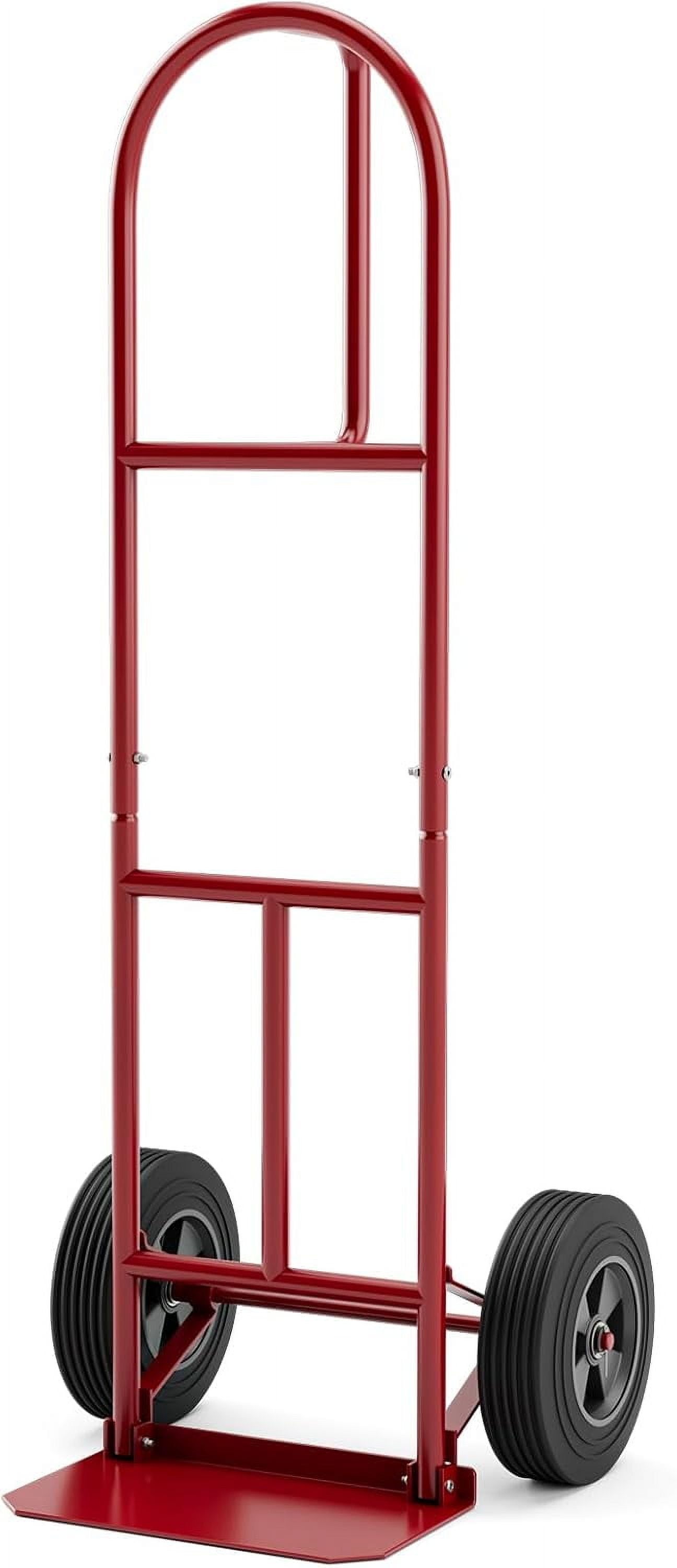 NALYL Hand Truck, P-Handle Hand Truck Dolly with Vertical Loop Handle ...