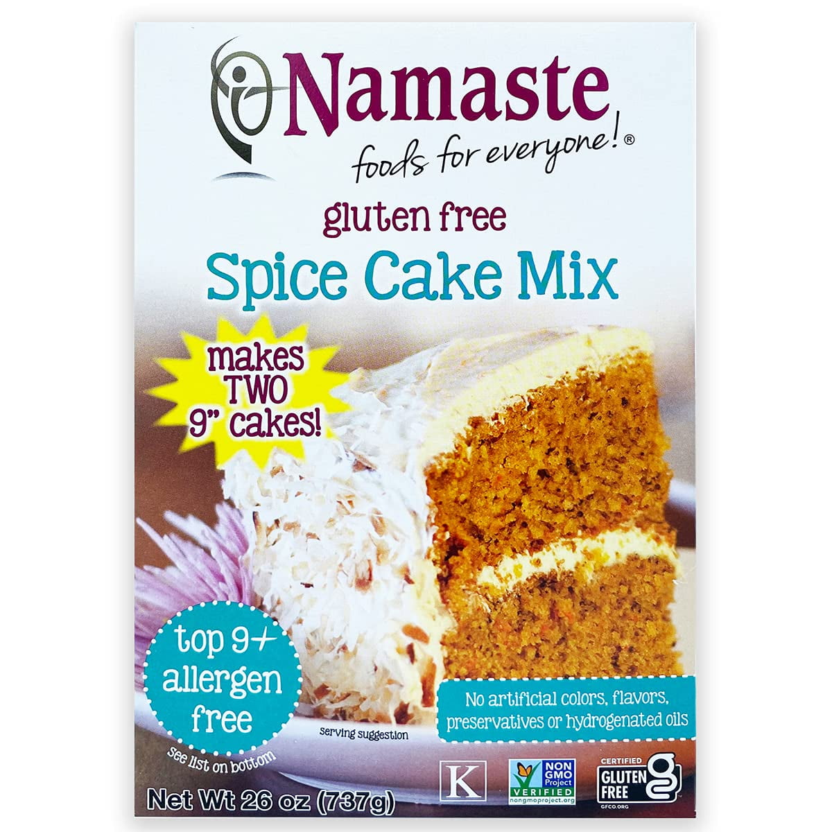 NAMASTE FOODS MIX CAKE IFF17 SPICE WFGFDF 26OZ - Walmart.com