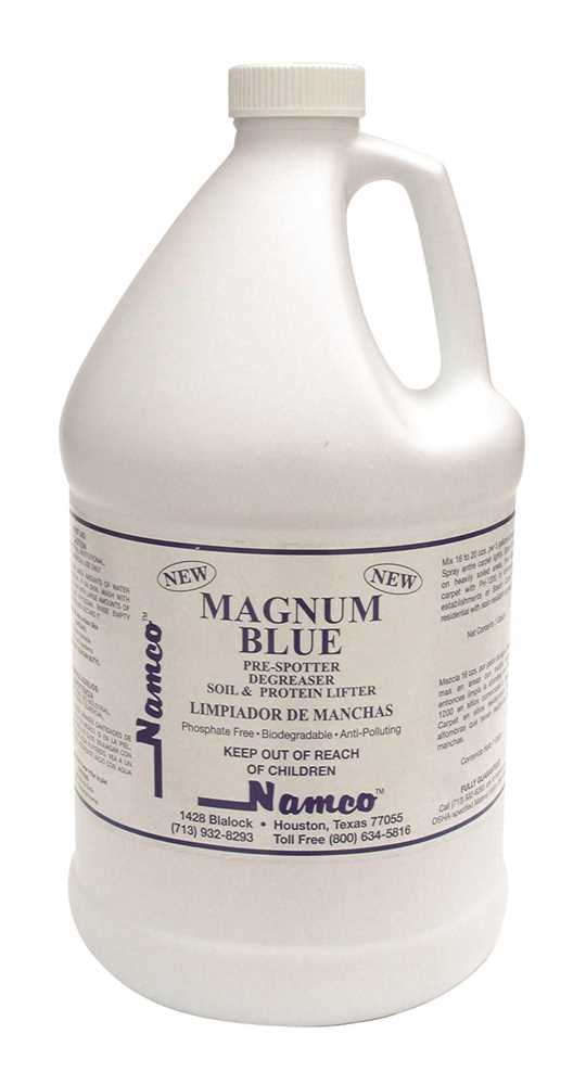 NAMCO 2044 1 Gal. Magnum Blue Carpet Cleaner Red Clear - Walmart.com