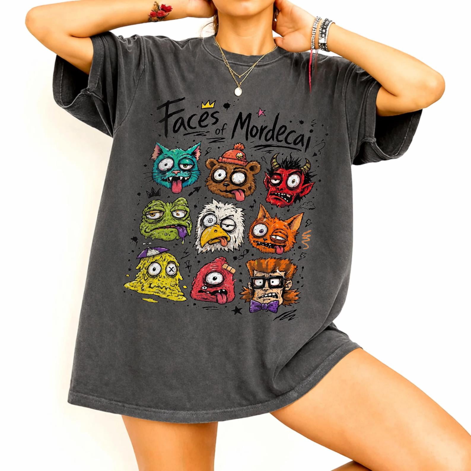 NAMENT Faces of Mordecai T-Shirt, Dungeon Crawler Carl LitRPG Apparel ...