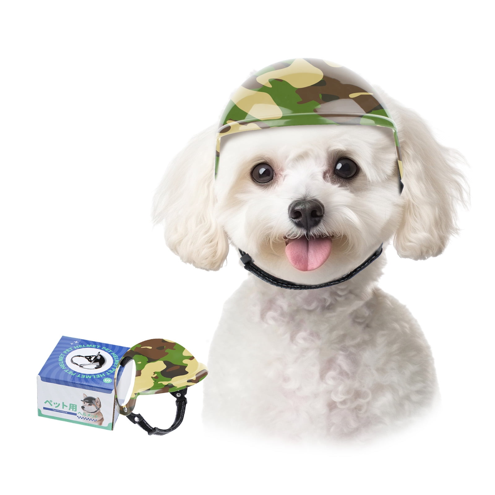 NAMSAN Dog Motorcycle Helmet Lightweight Sturdy Pet Helmet for Medium ...