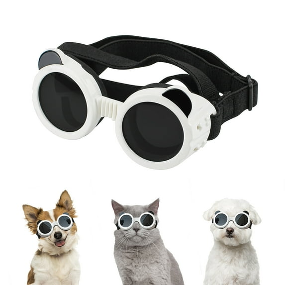 NAMSAN Pet Goggles Adjustable Dog Sunglasses UV Protection Windproof ...