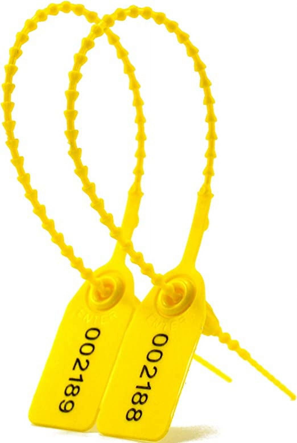 NAMZI 100 Plastic Tamper Seals, Zip Ties for Fire Extinguishers Pull ...