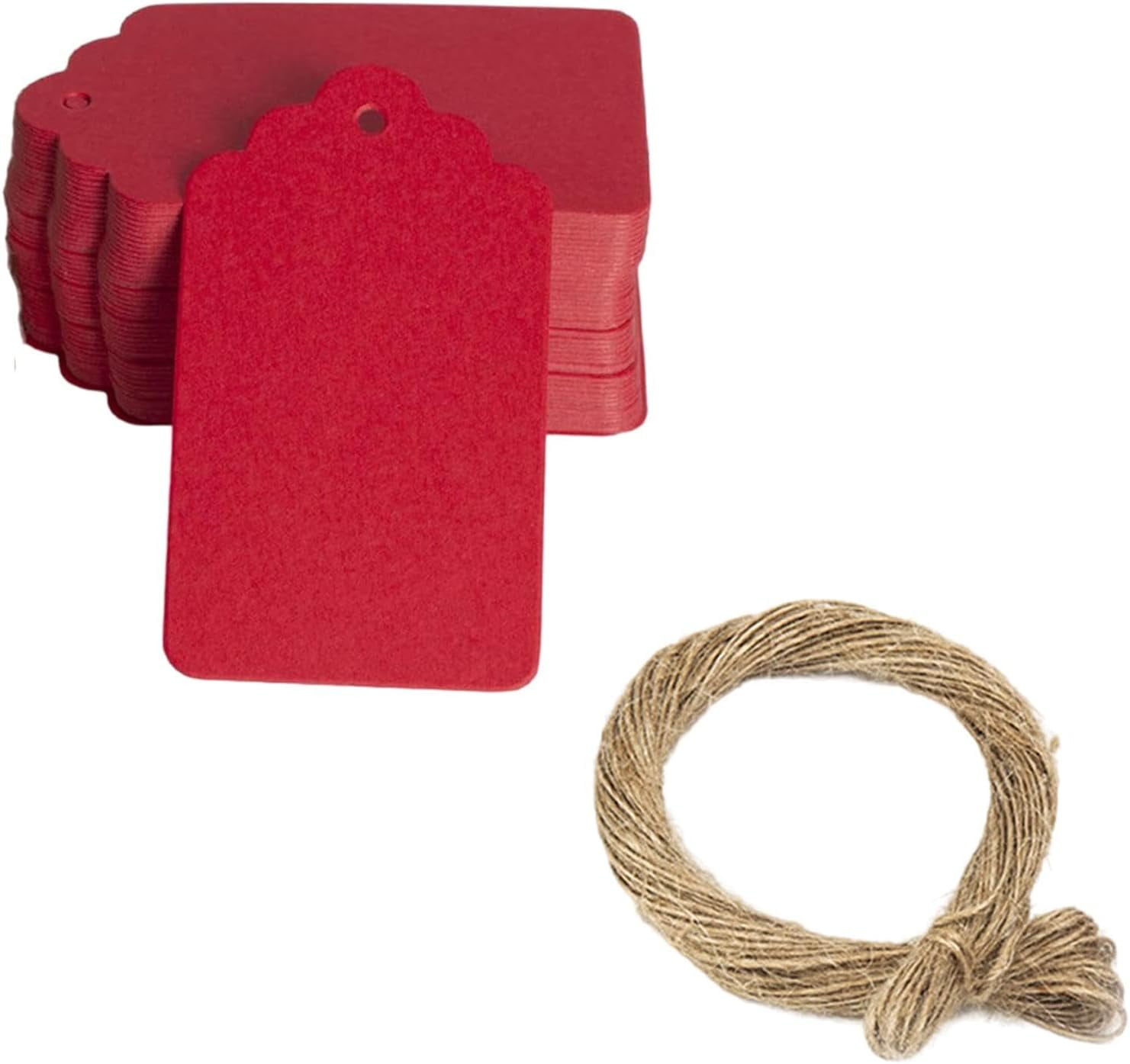 NAMZI 100Pcs Gift Tags Gift Wrapping Tags DIY with Hole with String ...