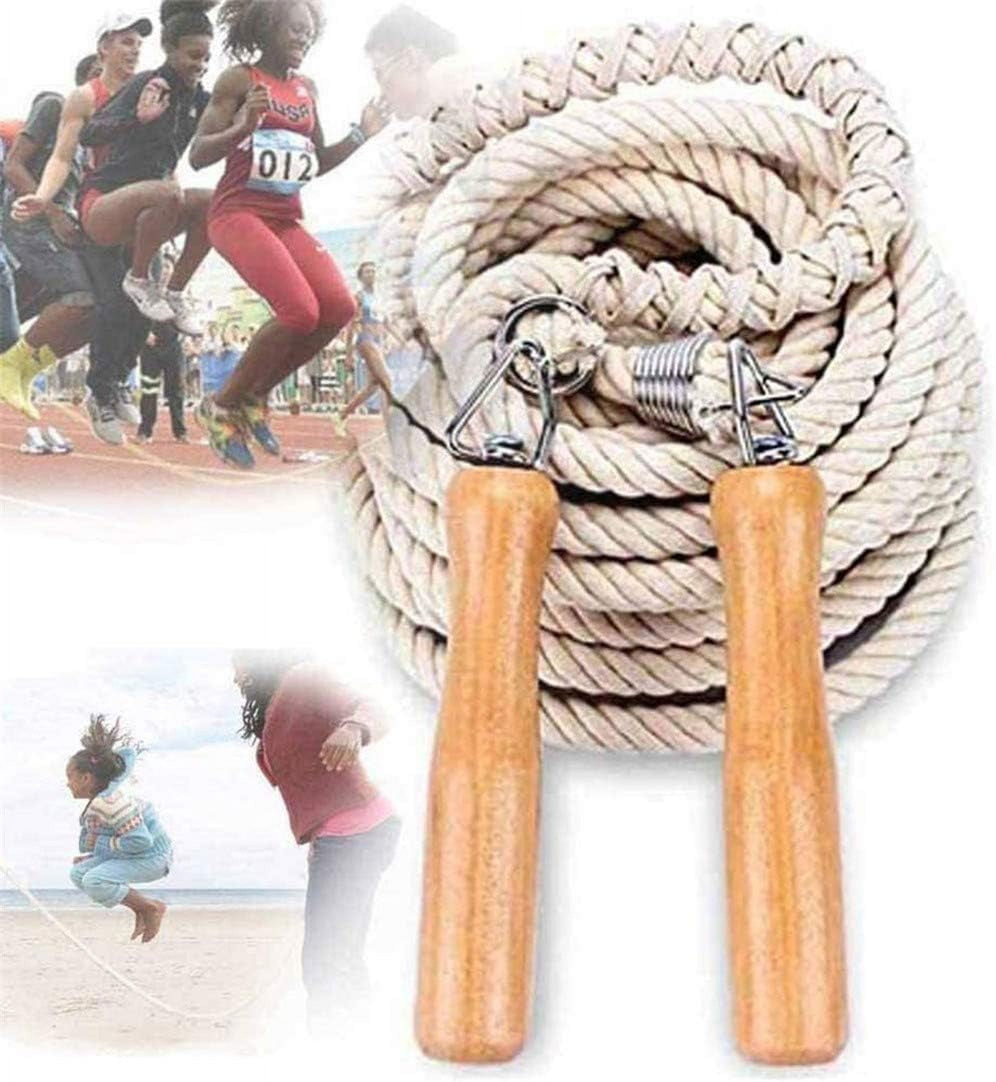 NAMZI Groups Rope Skipping Spring Loaded, 22.9ft Multiplayer Jumping ...