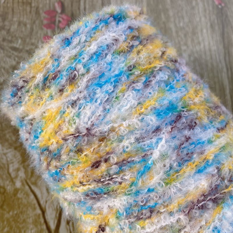 NAMZI Soft Plush Wool Acrylic Fancy Loop Yarn for Doll Hair Making ...