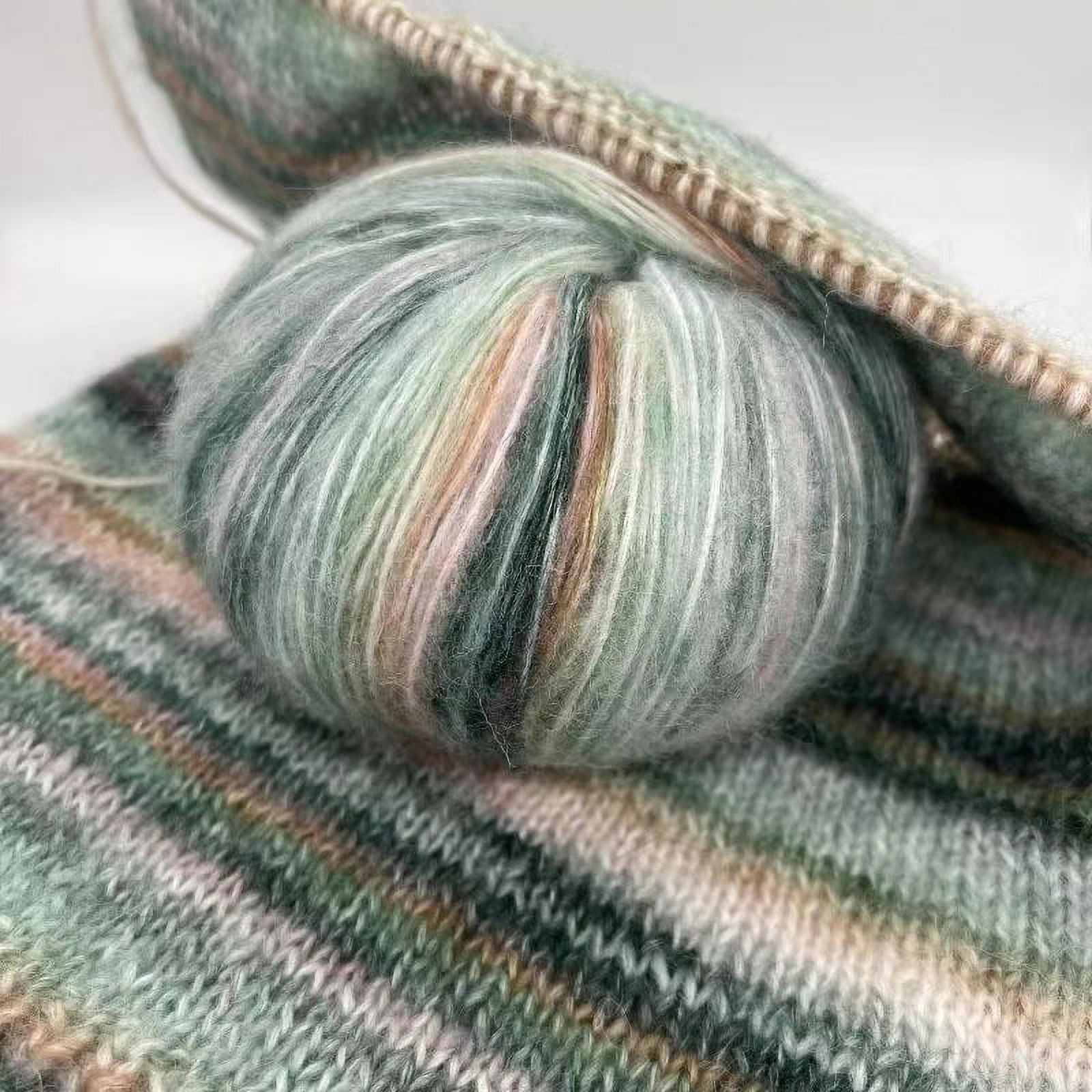 NAMZI Wool Felt Hair Coils, Soft Plush Wool-Acrylic Fancy Loop Yarn ...
