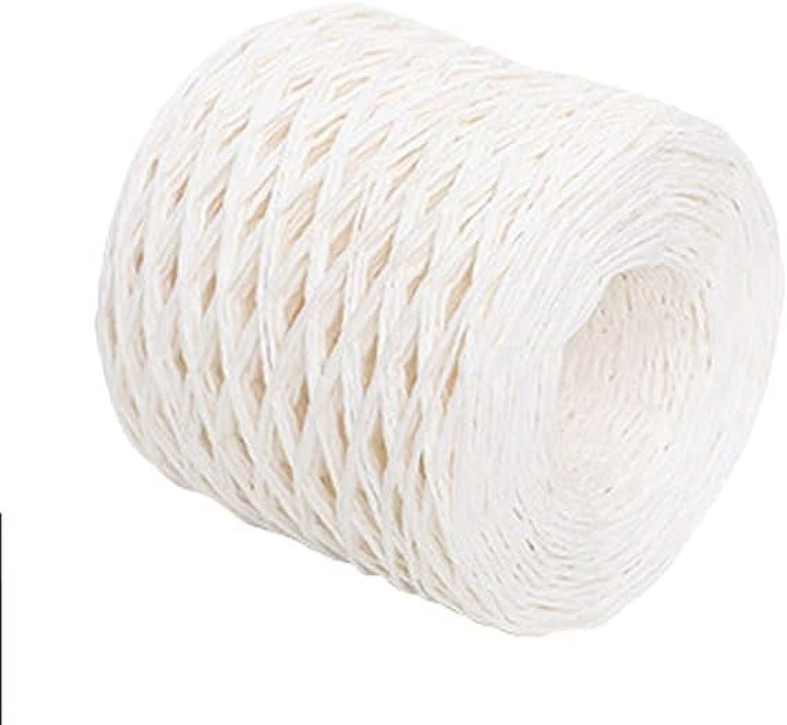 NAMZI White Crochet Summer Sun Hat Yarn Natural Raffia Yarn Beach Bag ...