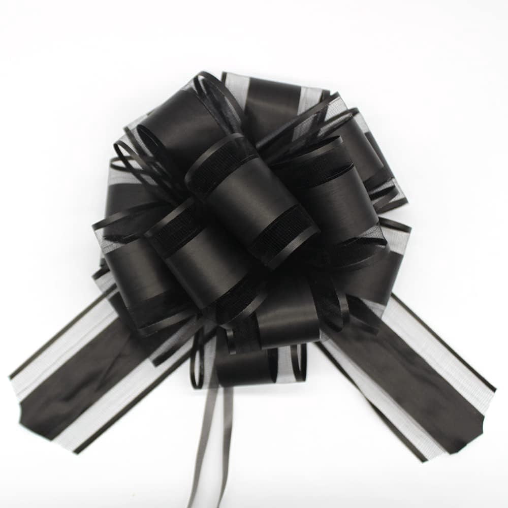 NANAHuang 12 PCS Large Pull Bows,White Gift Bow,6 inches,Party Birthday ...