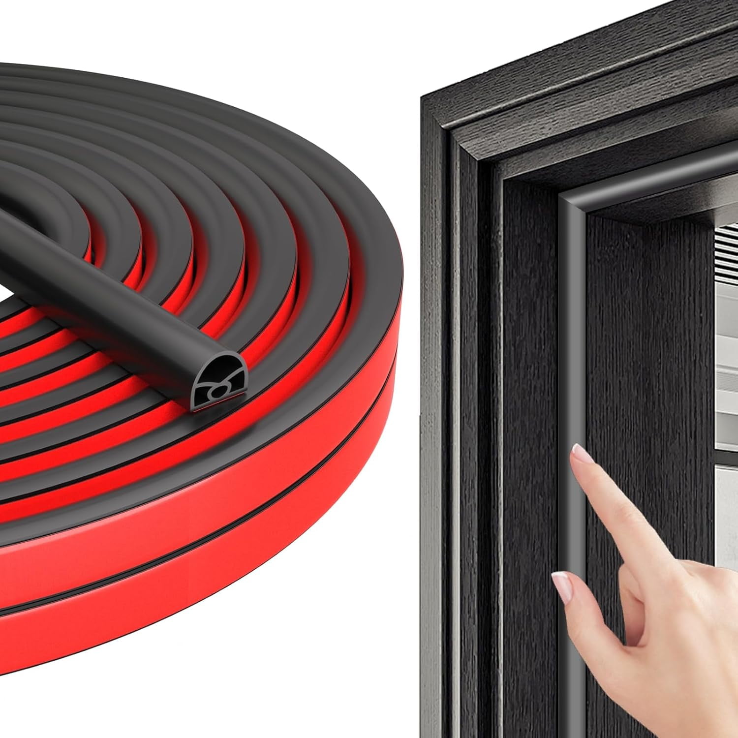 NANAHuang 19.7 Feet Door Weather Stripping Door Seal Strip,Self ...