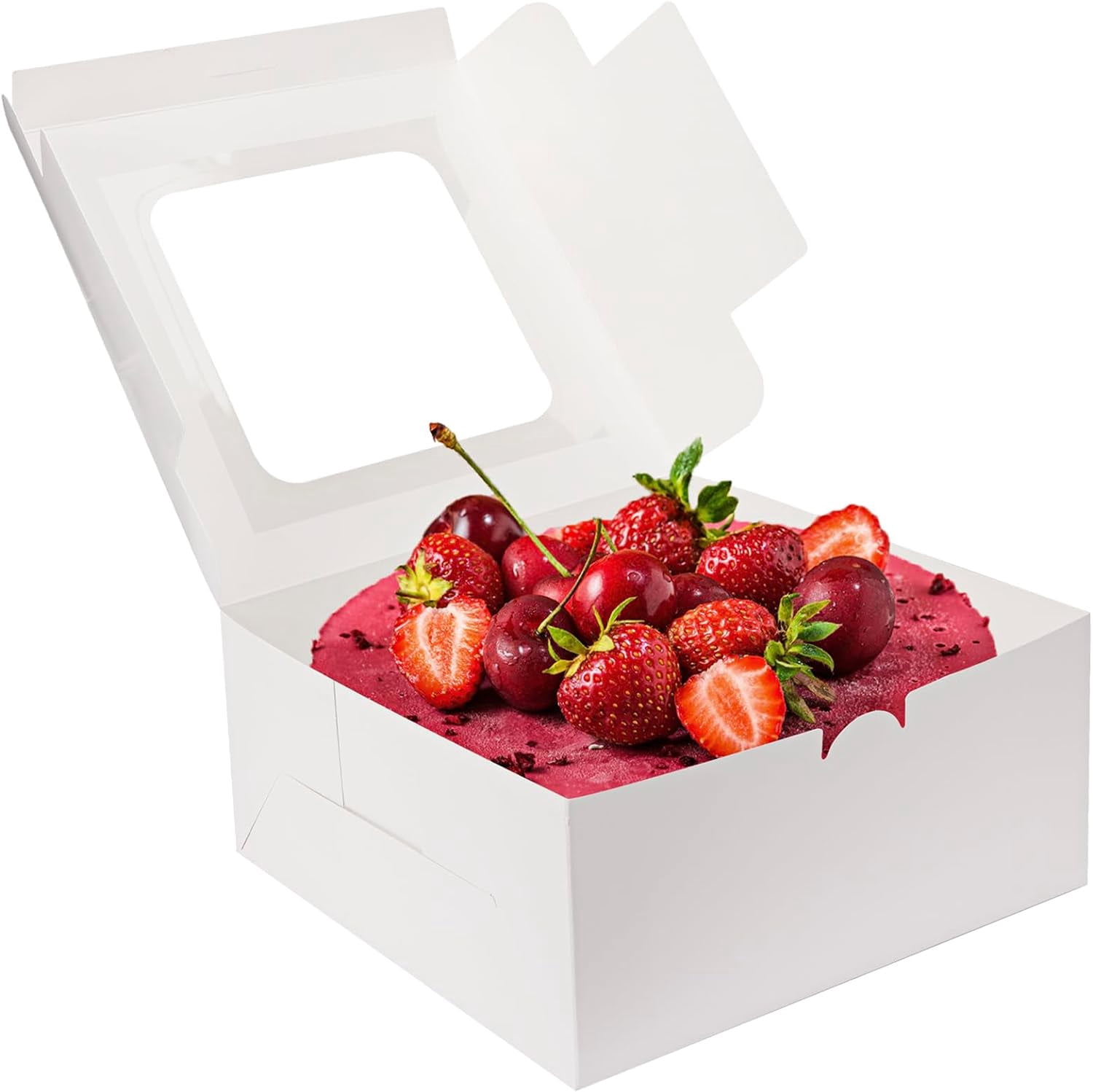 Cake Boxes With Window Cupcake Boxes DOYIDE 20Pcs 10 Inch , 10x10x5 ...