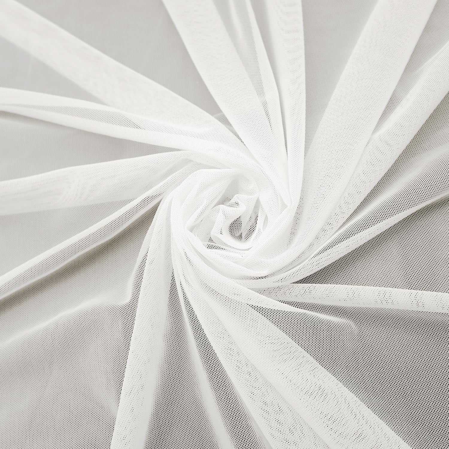 NANAHuang 4-Way Stretch Mesh Fabric Nylon Spandex Power Mesh 60 Inch by ...