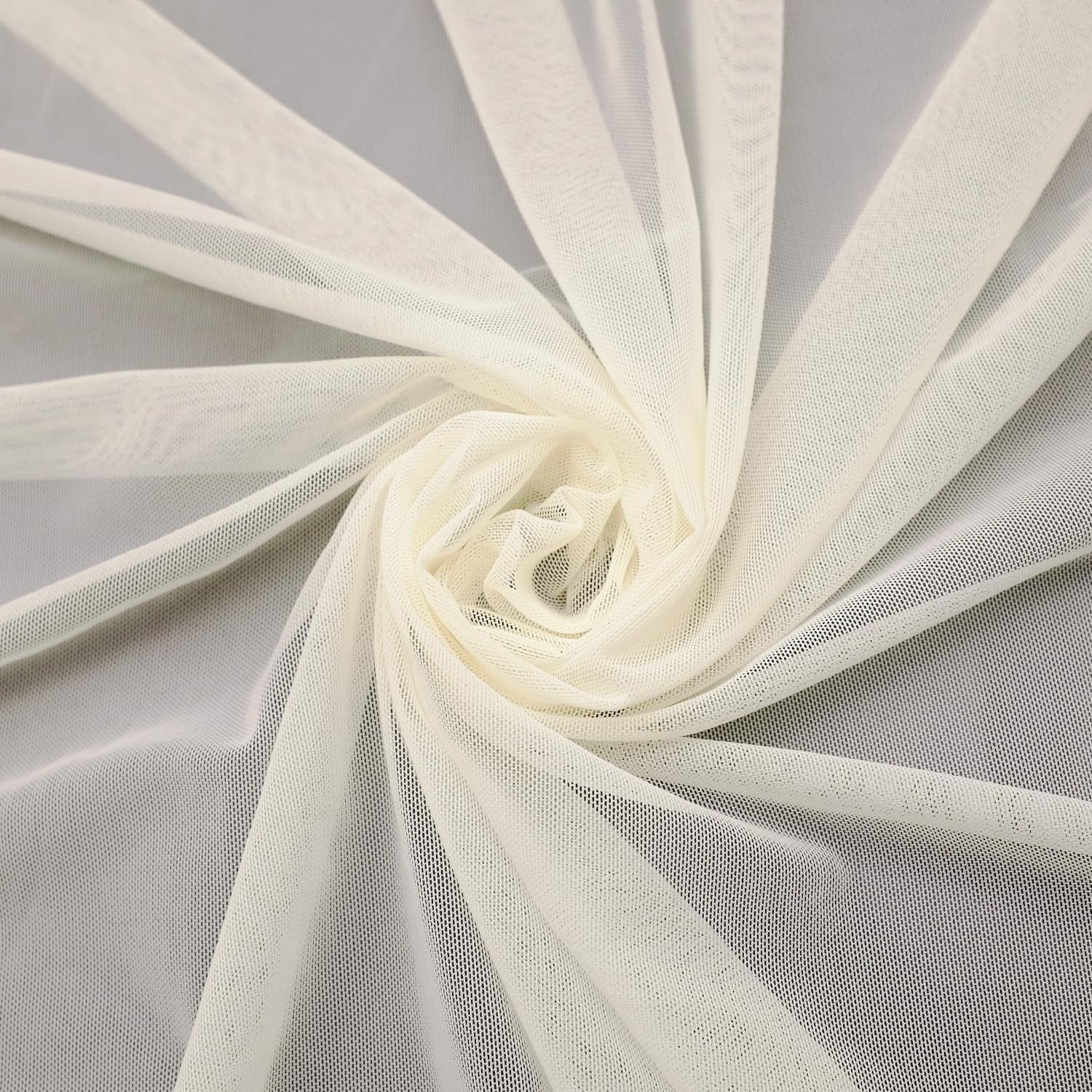 NANAHuang 4-Way Stretch Mesh Fabric Nylon Spandex Power Mesh 60 Inch by ...