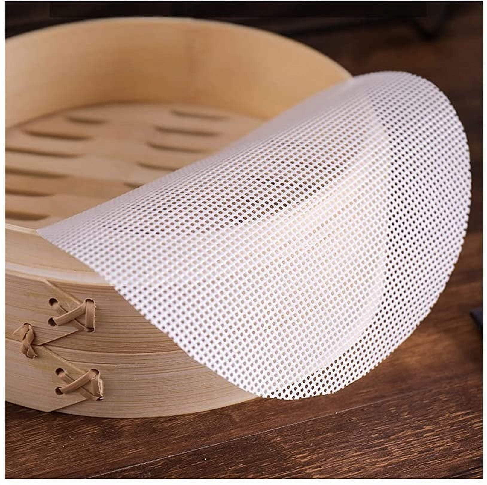 NANAHuang 5pcs Non Stick Silicone Steamer Liner 10 inch Mesh Mat ...