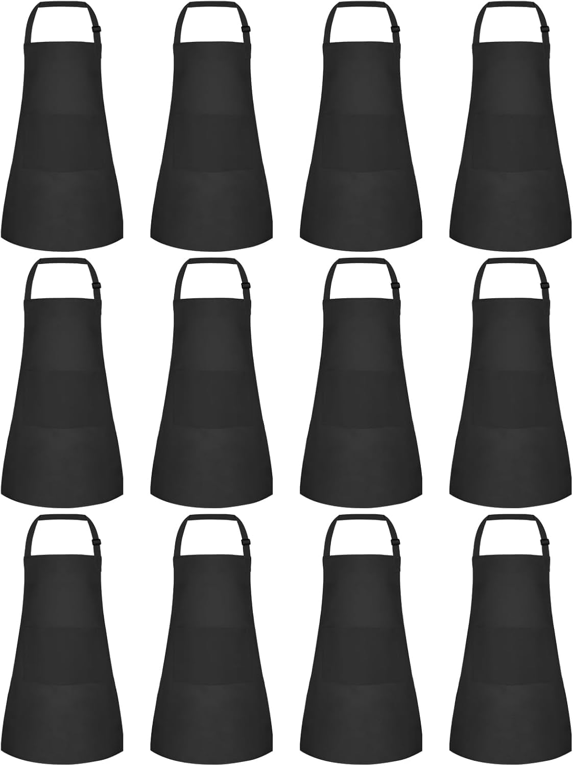 NANAHuang 8/12/24 Pack Adjustable Kids Apron Bulk with 2 Pockets ...
