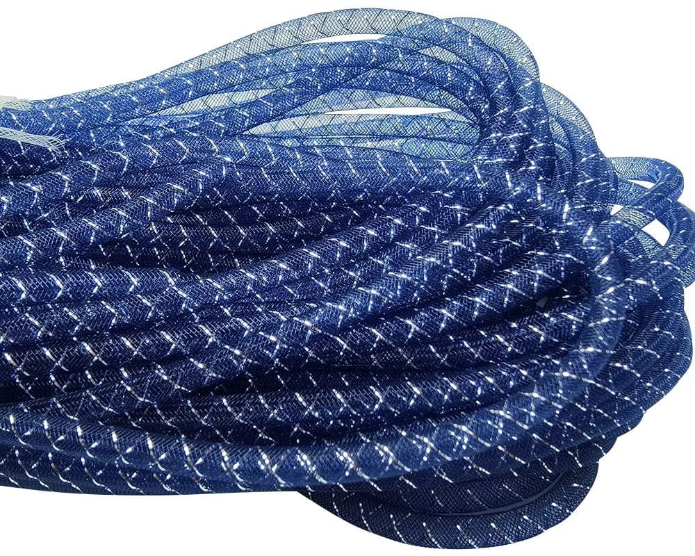 NANAHuang Assorted 13 Colors 26Yards Solid Mesh Tube Deco Flex for ...