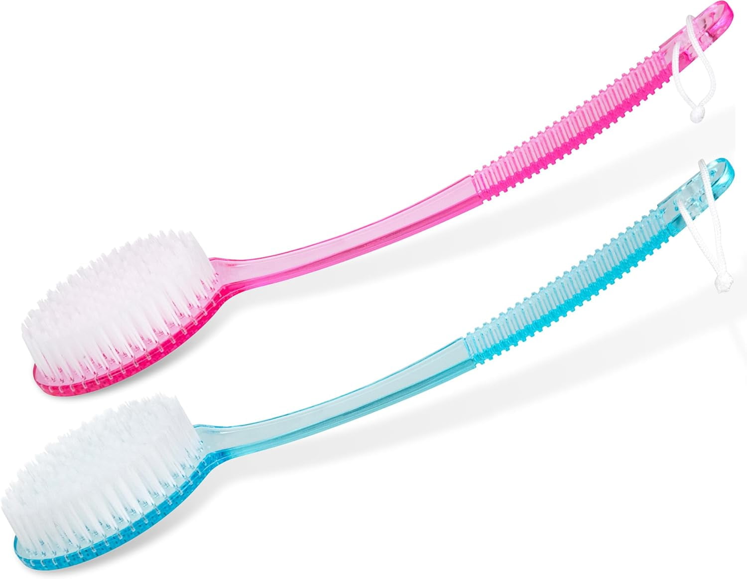 NANAHuang Bath Brushes with Bristles, Long Handle for Exfoliating Back ...