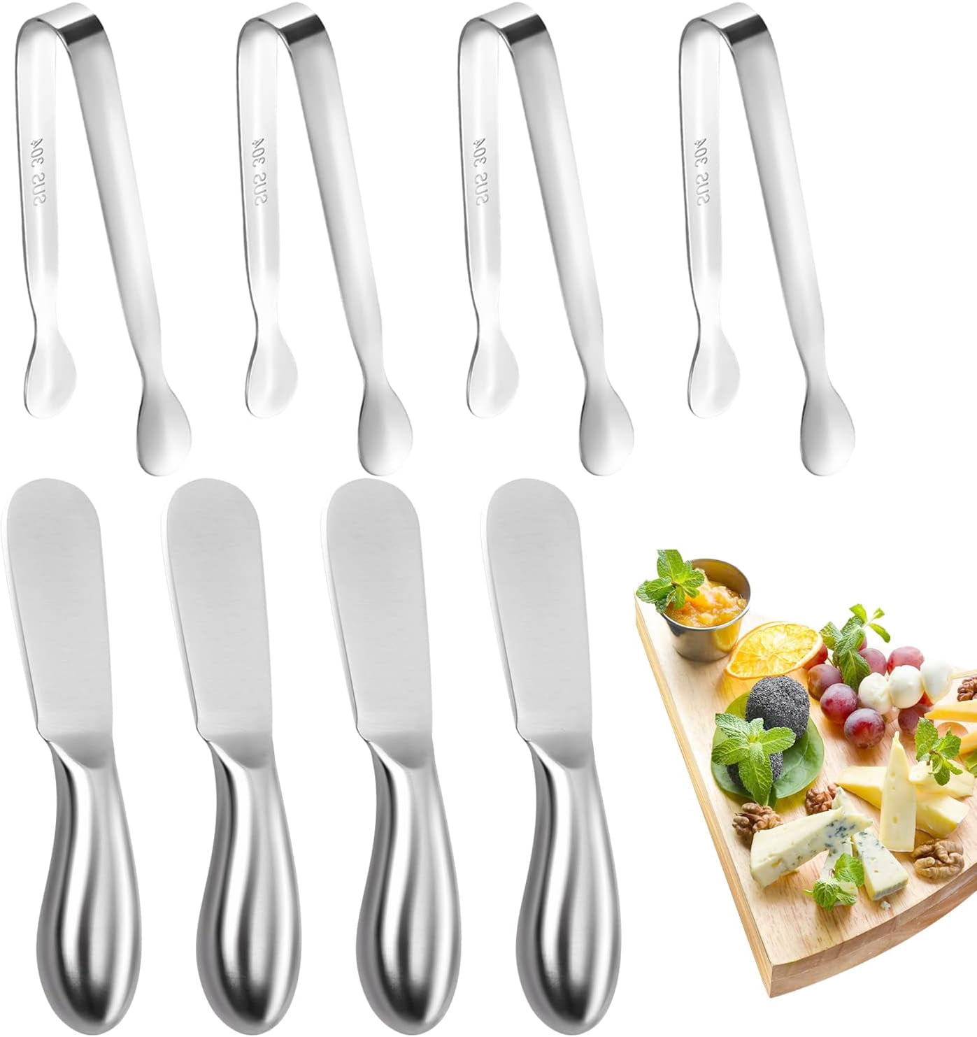 NANAHuang Butter Knife Butter Spreader Knives 4 PCS Stainless Steel ...