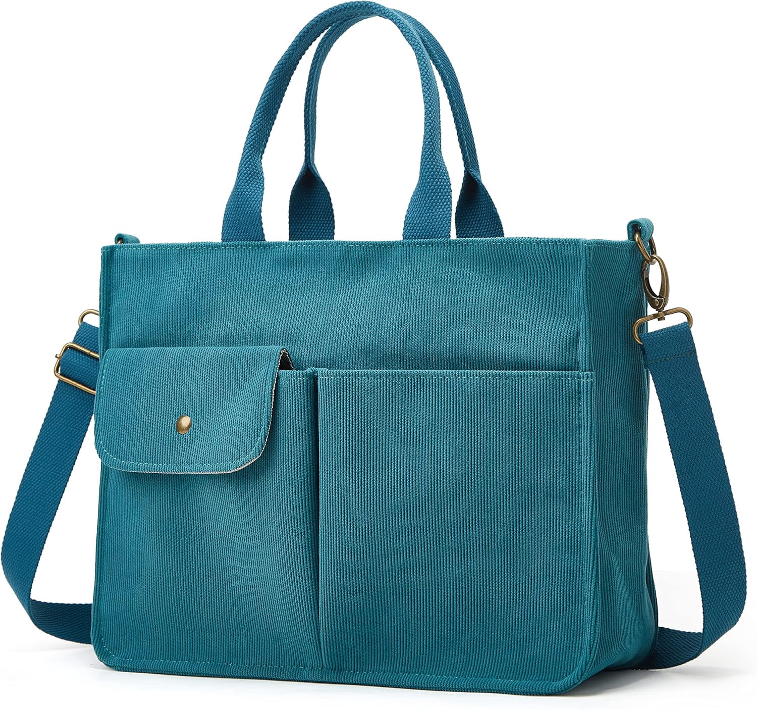 NANAHuang Corduroy Tote Bag for Women Girl Casual Shoulder Handbags ...
