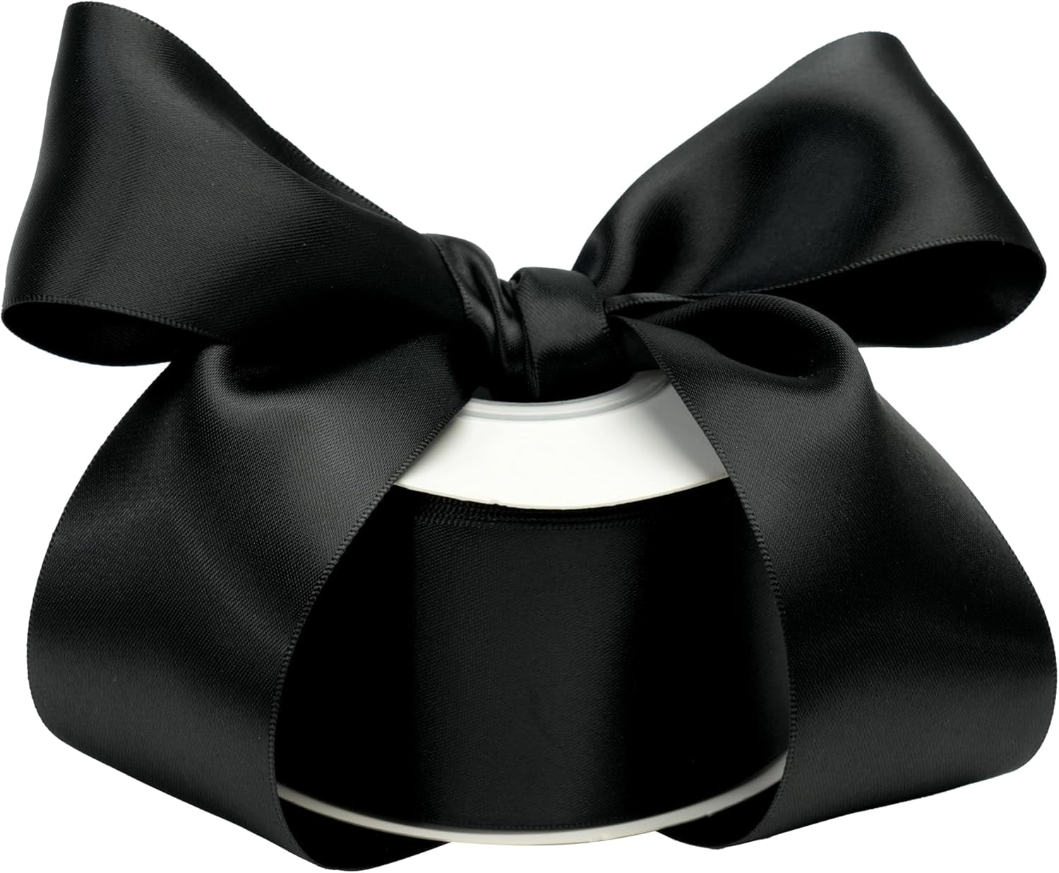 NANAHuang Dusty Blue Ribbon for Tree Thick Double Face Satin Ribbon 2 ...