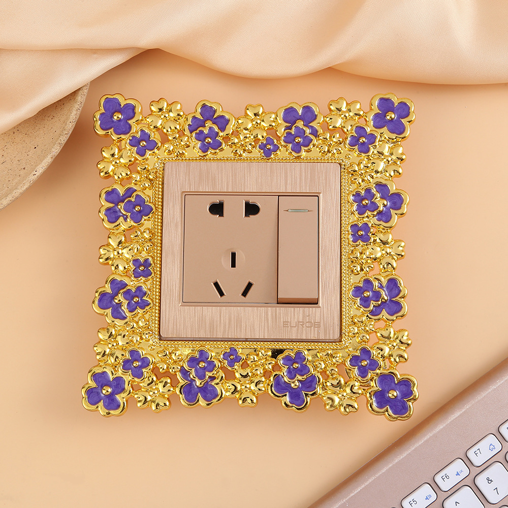 NANAHuang Home Creative Clover Switch Sticker Bedroom Living Room Dual ...