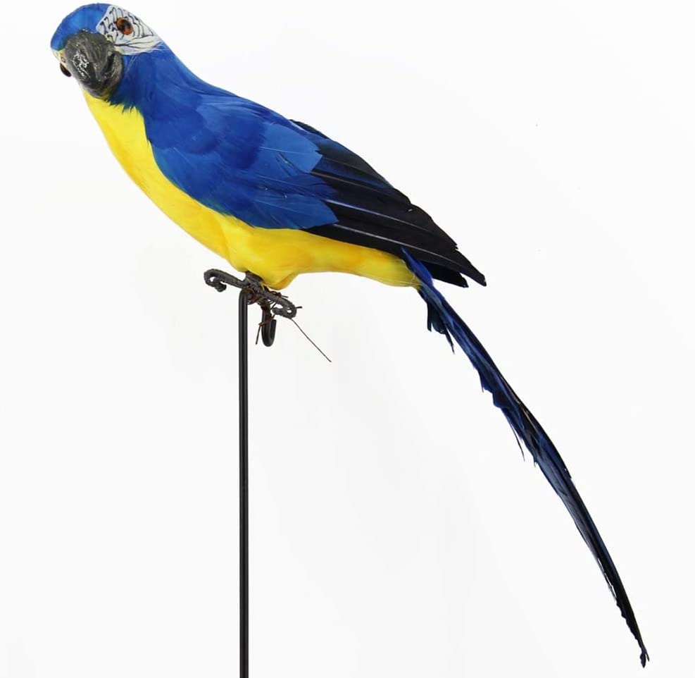 NANAHuang Large Artificial Feathered Parrot Macaw 17.8inch/45cm ...
