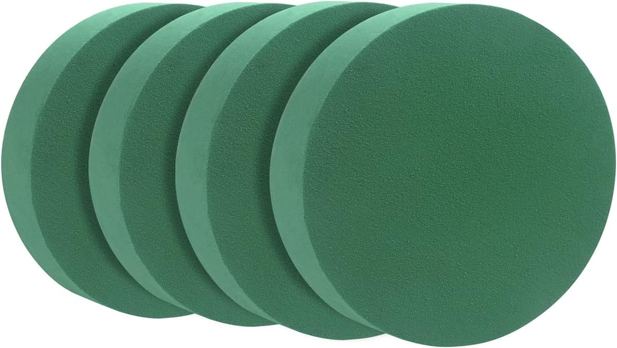 NANAHuang Large Round Floral Foam,Florist Green Blocks Supplies for ...