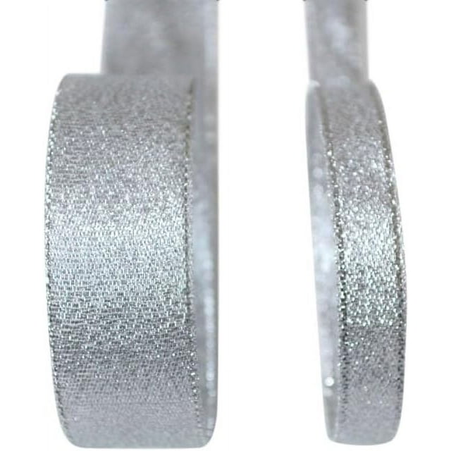 NANAHuang Metallic Lurex Ribbon – Woven Gold & Silver Fibers – Non-Fray ...