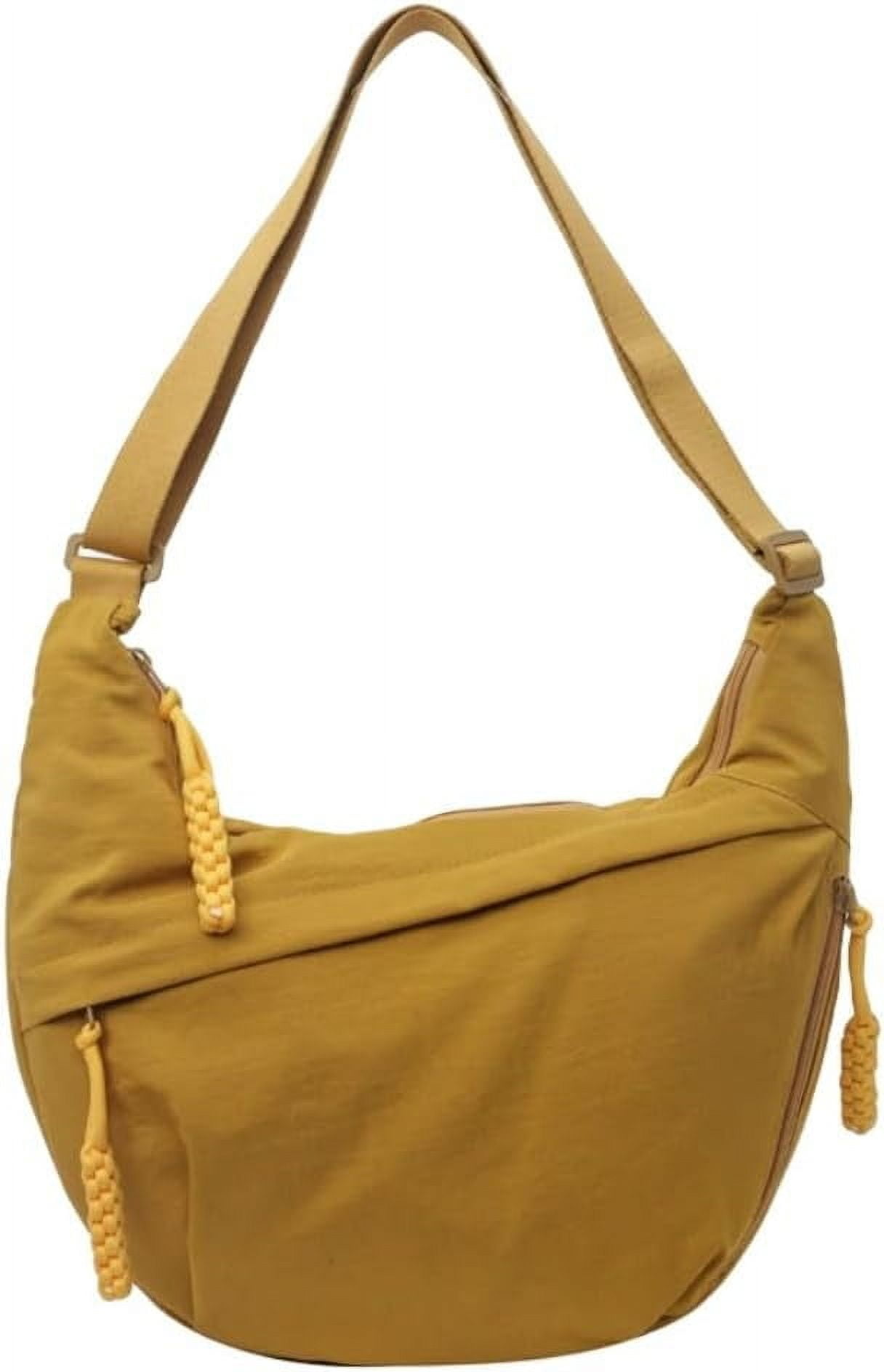 NANAHuang Nylon Crossbody Bags for Women, Trendy Medium Crescent Bag ...