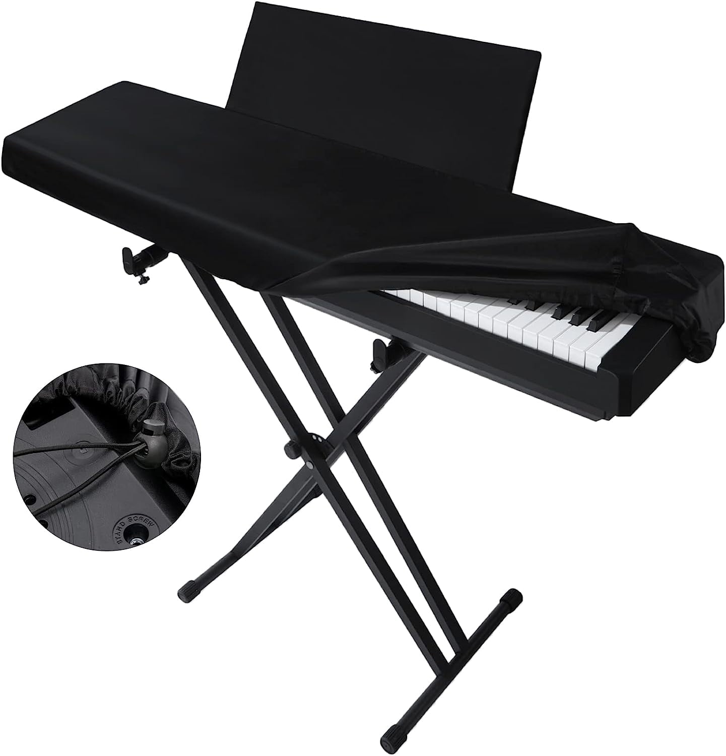 NANAHuang Piano Keyboard Dust Cover, Water Proof Stretchy Electric ...