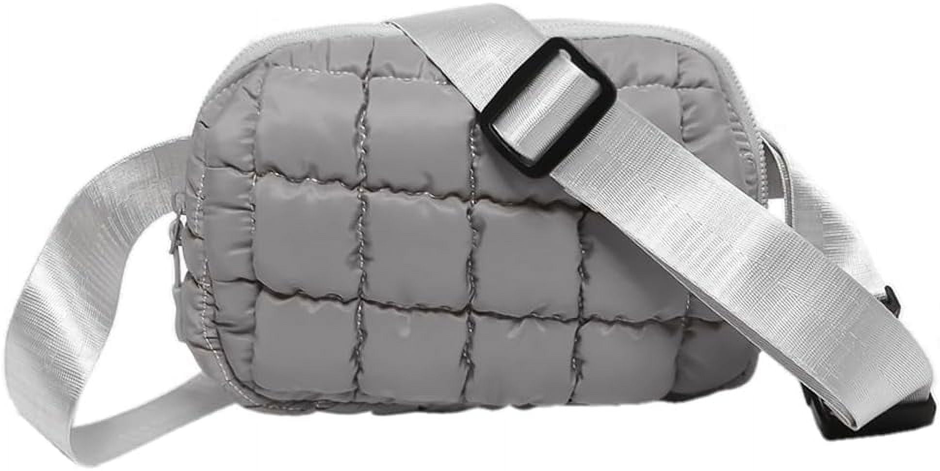 NANAHuang Quilted Fanny Packs for Women Puffer Belt Bag Puffy Padded ...