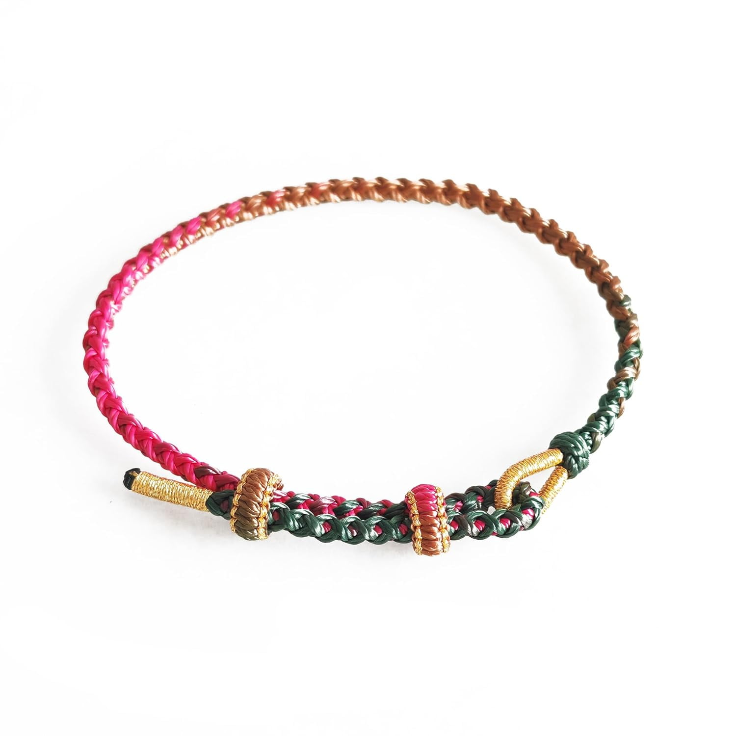 NANAHuang Rainbow Bracelet, Custom Sized Adjustable Rope Bracelet ...