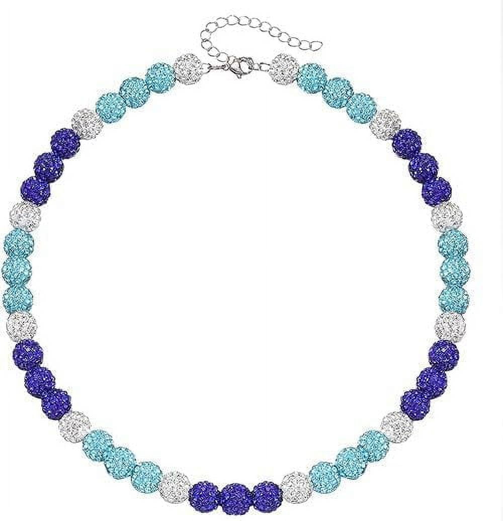 NANAHuang Rhinestone Baseball Necklace- 16/18/20"" Bling Ice Collection ...