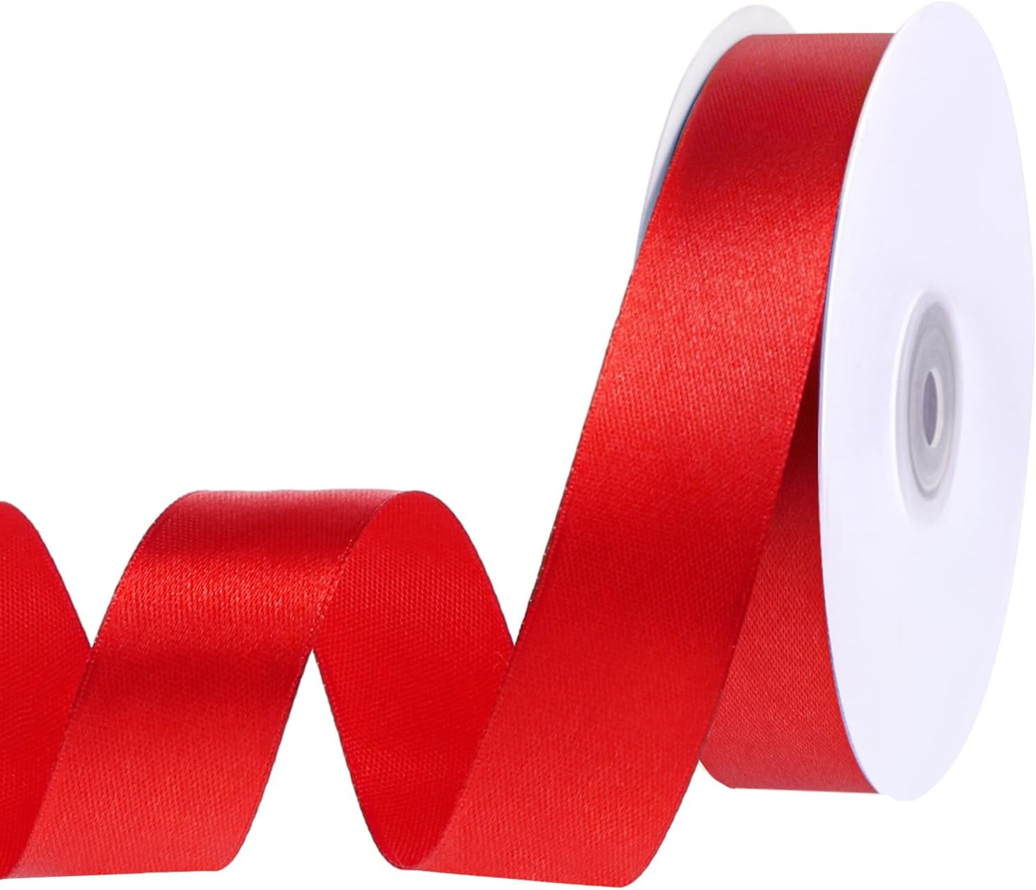 NANAHuang Sage Green Satin Ribbon 1 Inch, 50 Yards Solid Fabric Light ...