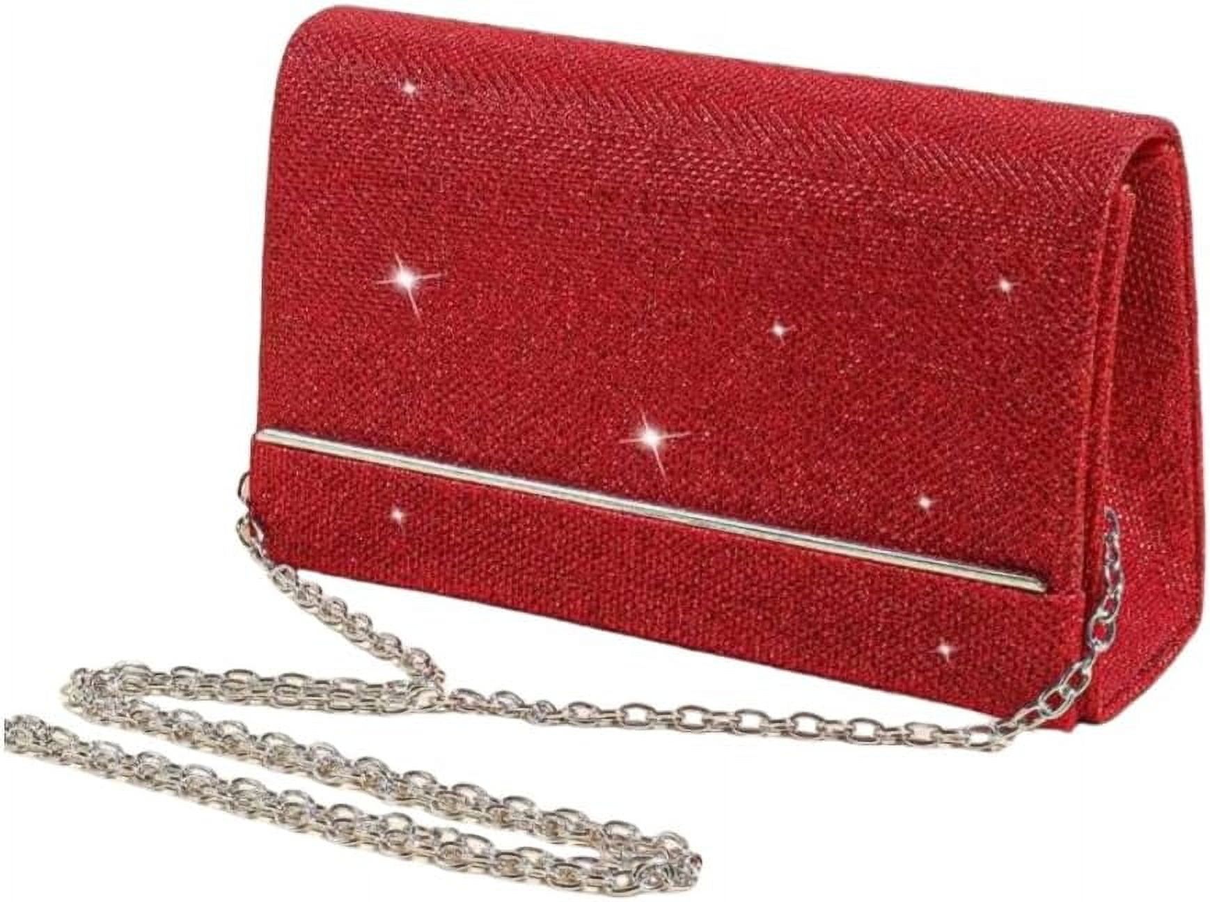 NANAHuang Small Clutch Purses for Women Wedding, Glitter Crossbody ...