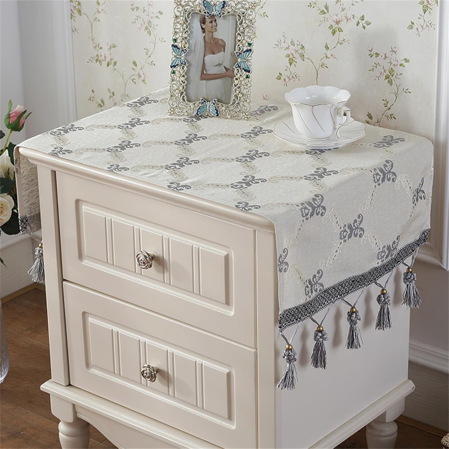 NANAHuang Small Rectangle Tablecloth - Nightstand Tablecloth with ...