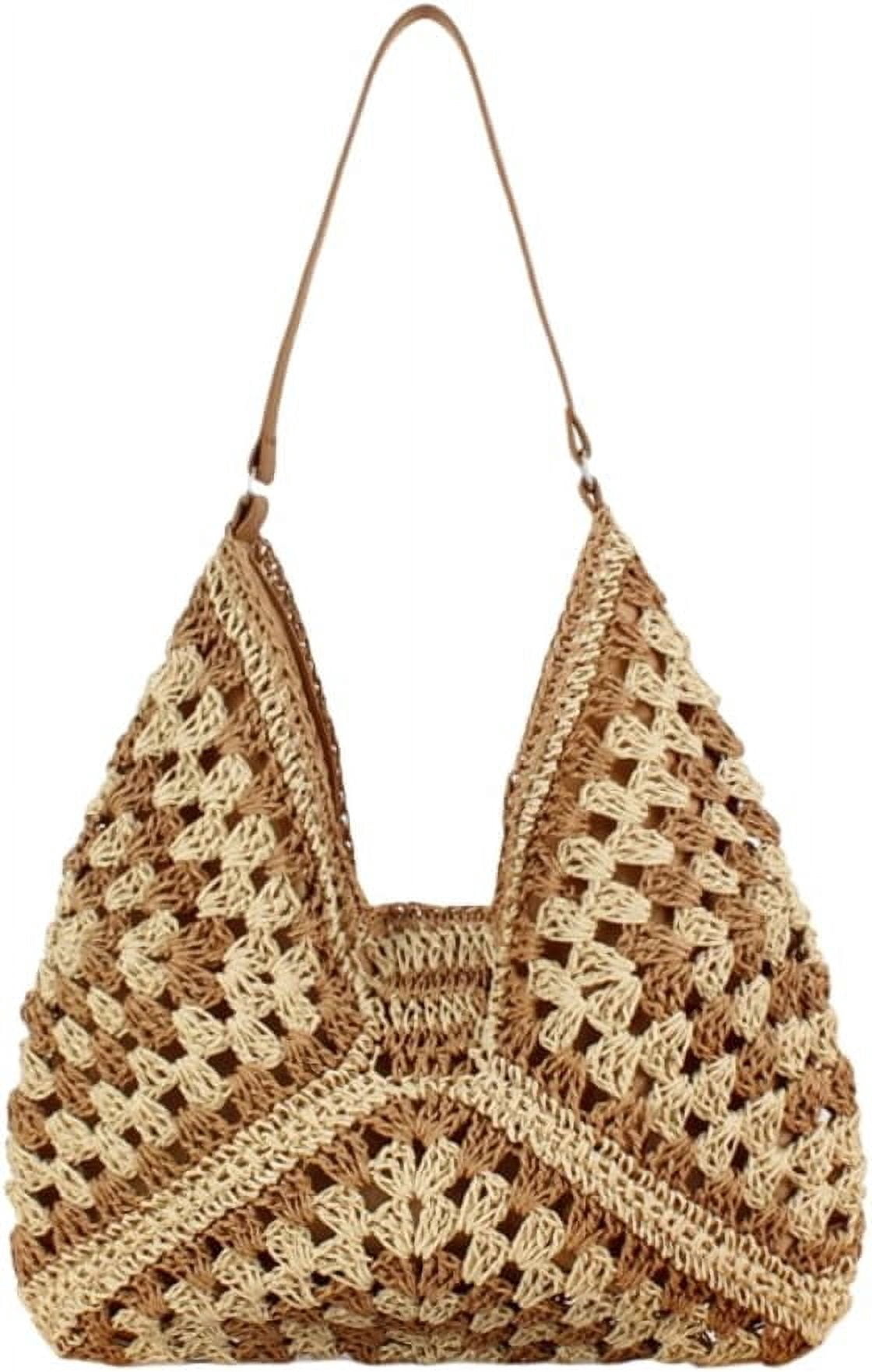 NANAHuang Straw Bags for Women, Trendy Woven Purse, Boho Summer Purses ...