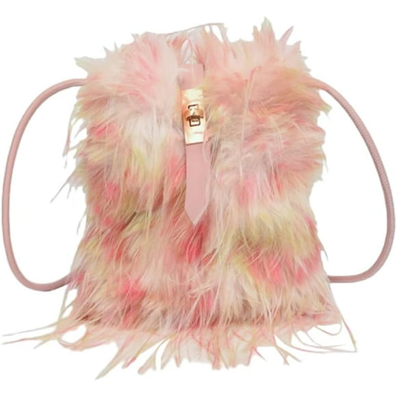 Fluffy Leopard Print Bag