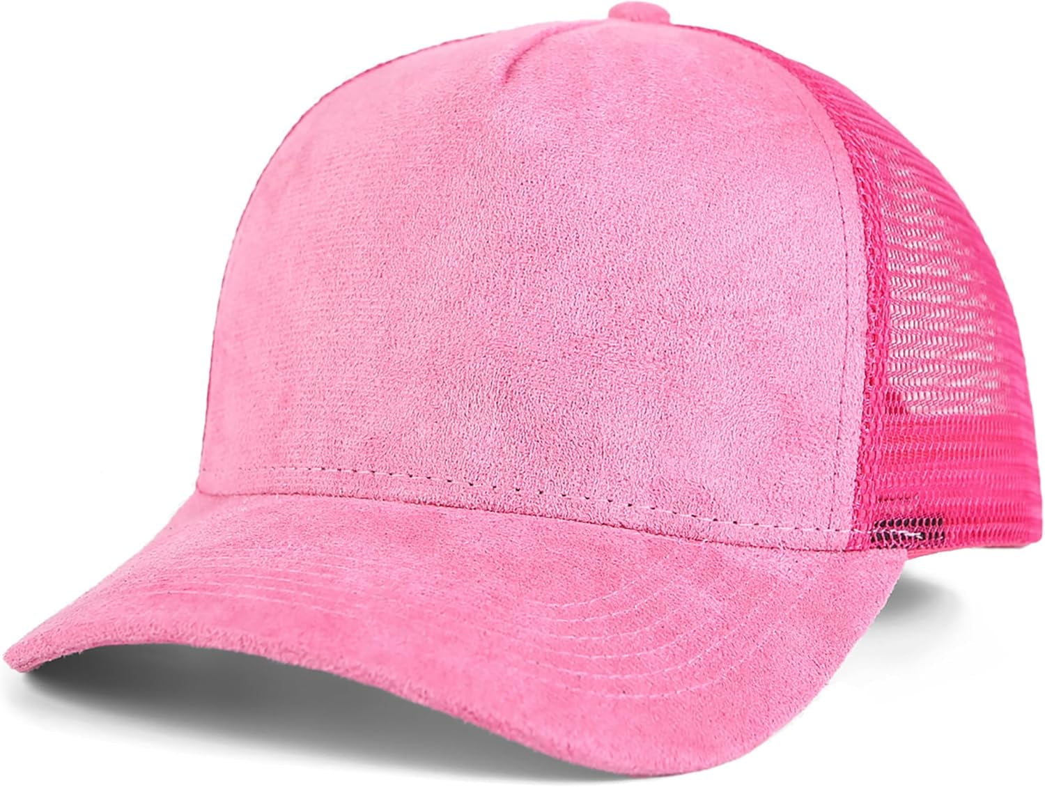 NANAHuang Suede Mesh Back Baseball Caps for Men Women Trendy Trucker ...