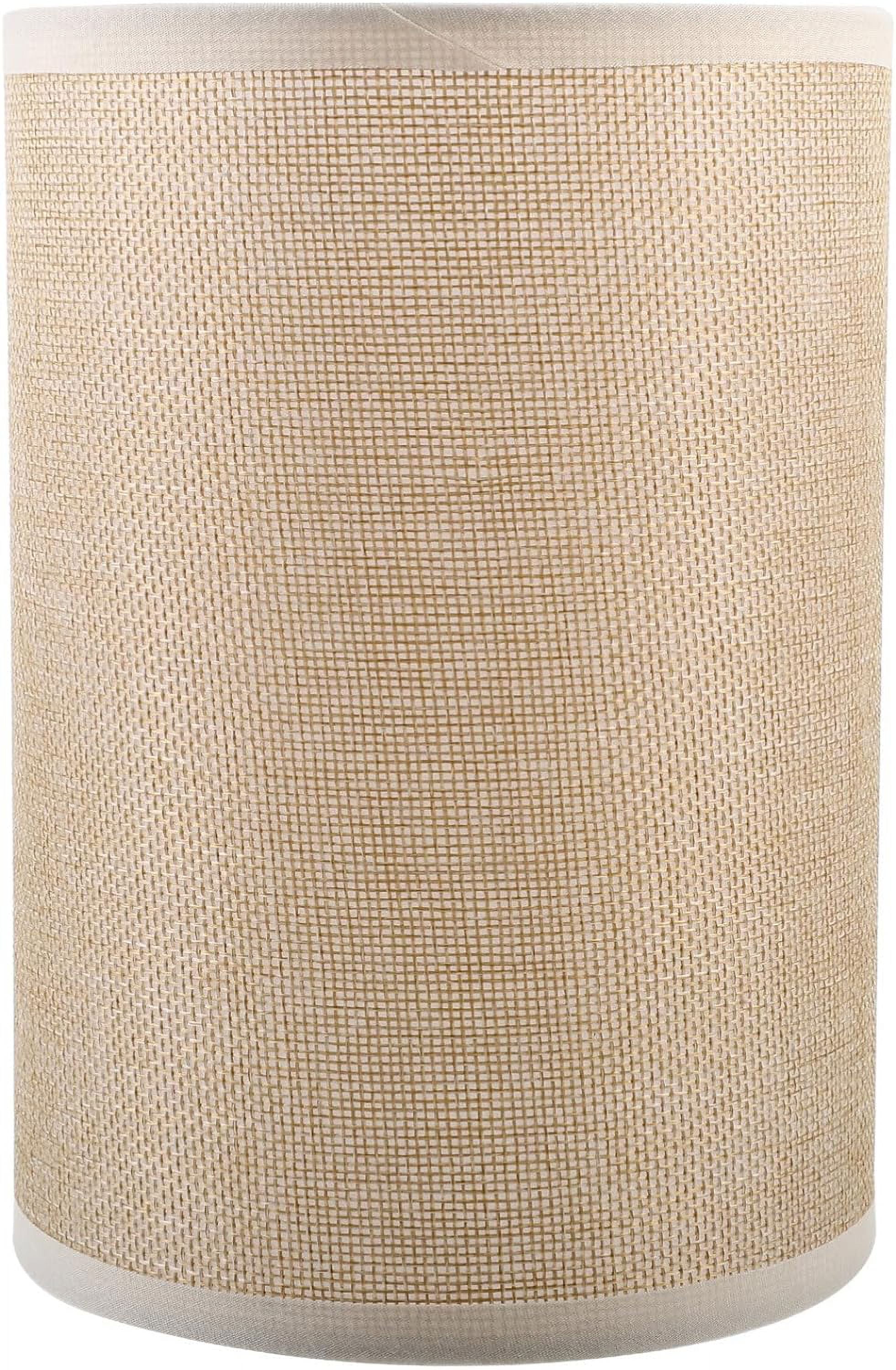 NANAHuang Tall Drum Lamp Shades, Linen Cylinder Lamp Shade, Lamp Shade ...